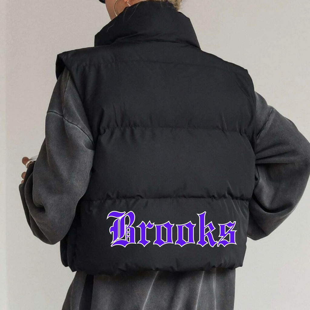 DRAFTY CROP PUFFER VEST – Glamourlyss Design